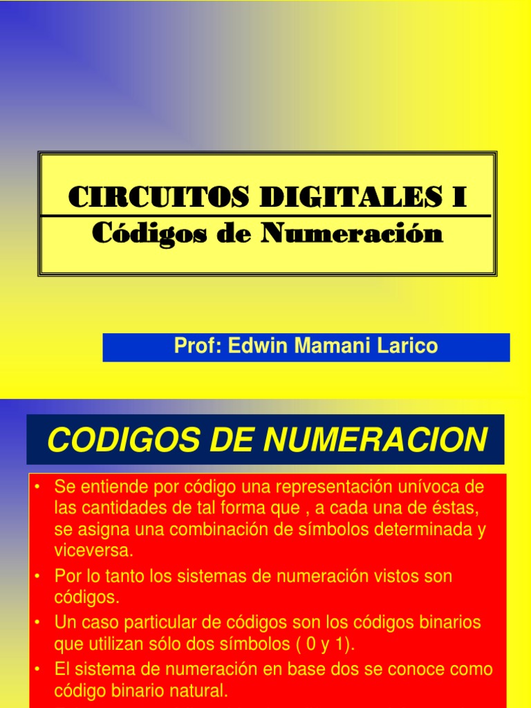 Codigos de Numeracion | PDF | Ascii | Decimal codificado en binario