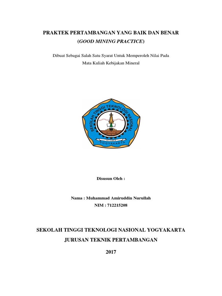 Makalah Good Mining Practice | PDF