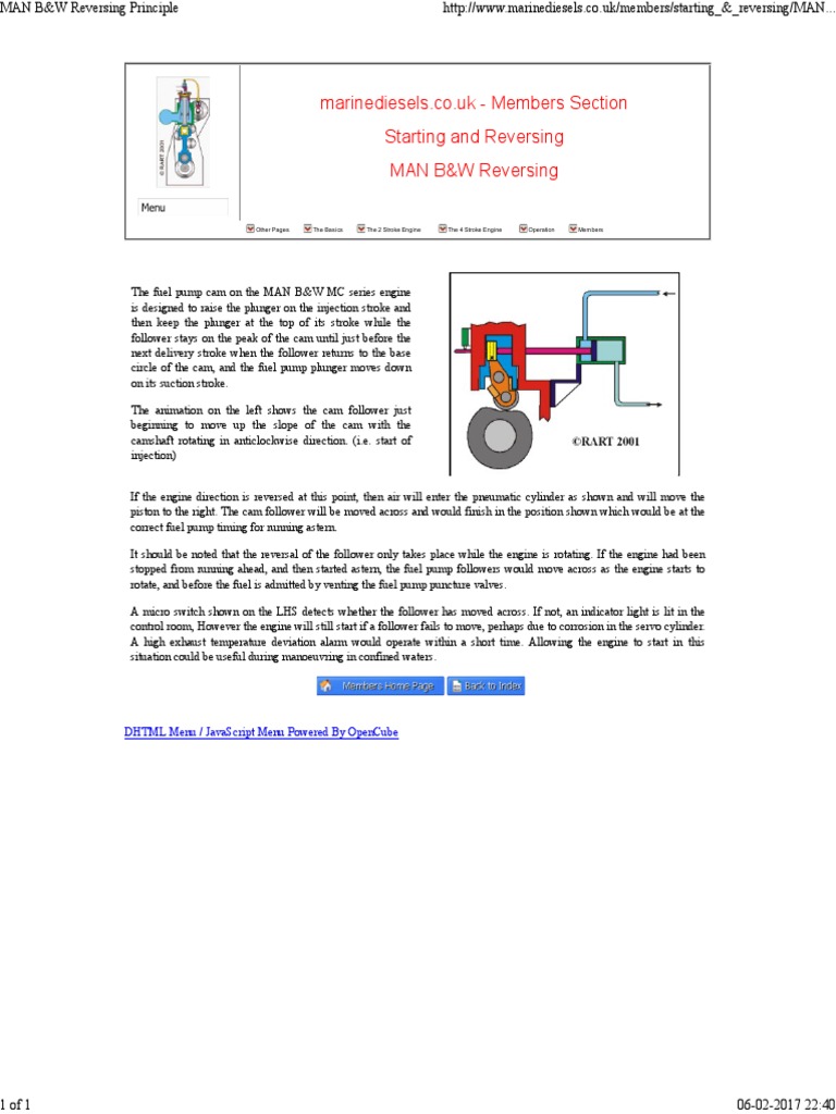 Marinediesels - Co.uk - Members Section Starting and Reversing MAN B&W ...
