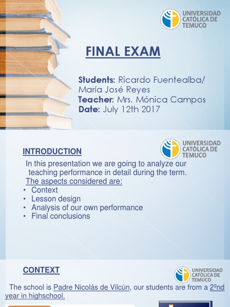 FINAL EXAM Presentation | PDF | Educational Assessment | Quality Of Life