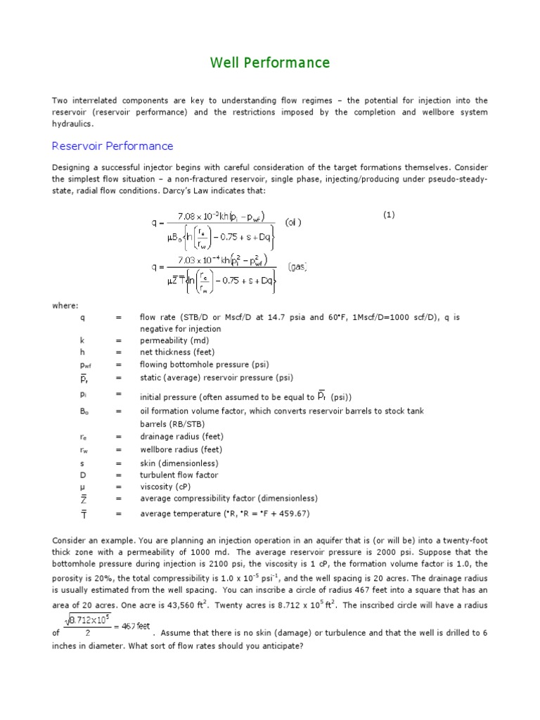 Well Perf | PDF | Fluid Dynamics | Petroleum Reservoir