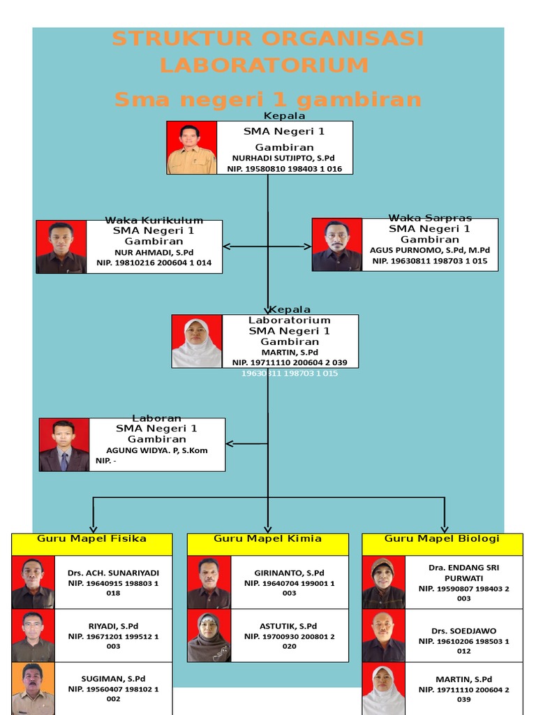 Struktur Organisasi Laboratorium | PDF