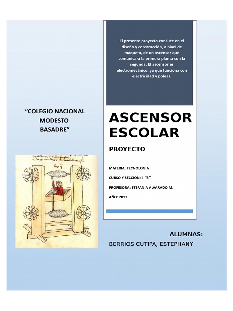Proyecto Ascensor | PDF | Ascensor | Relé