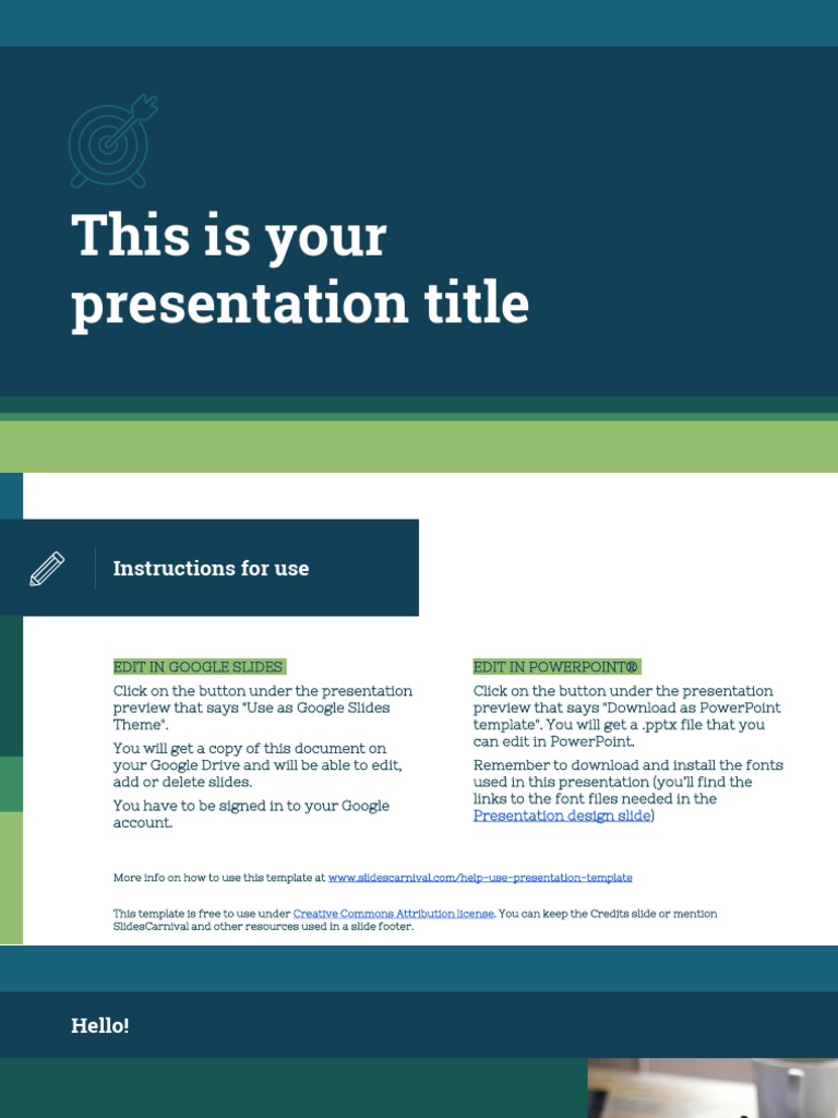 This Is Your Presentation Title | Download Free PDF | Yellow | Color