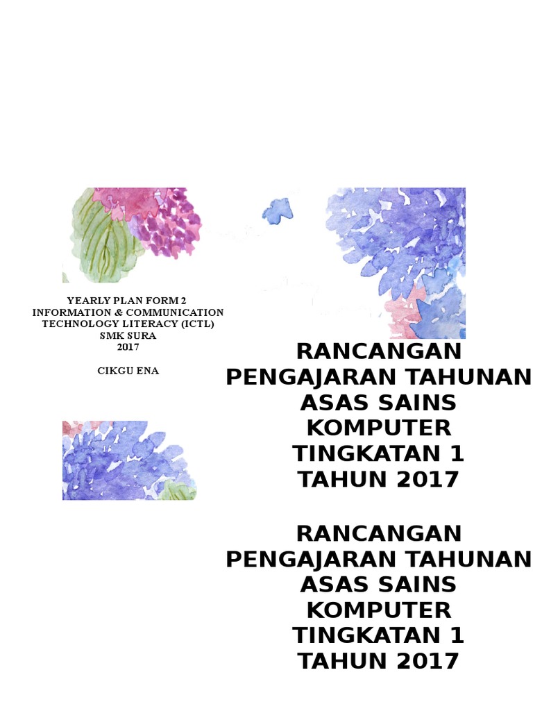 Yearly Plan Form 2 Ictl 2017 | PDF | Computer Network | Databases