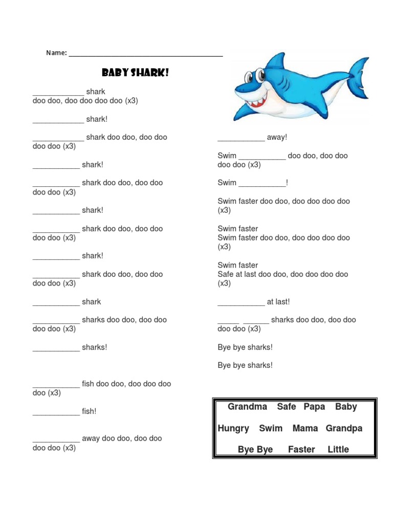 Baby Shark Lyrics