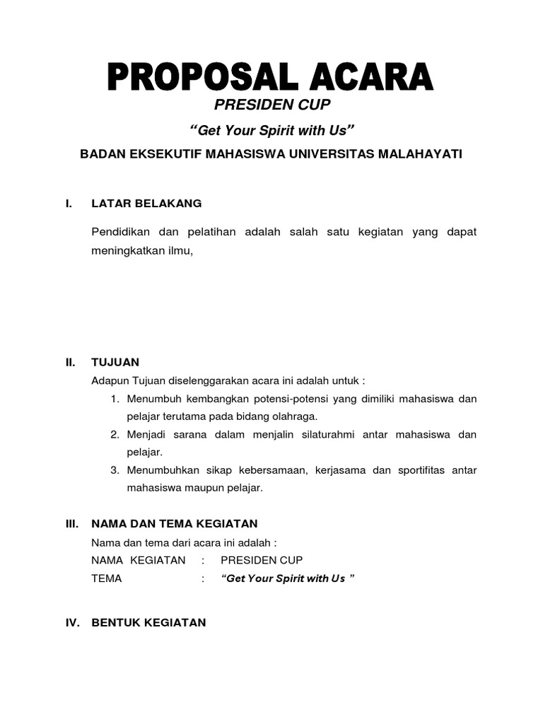 Proposal Diklat | PDF