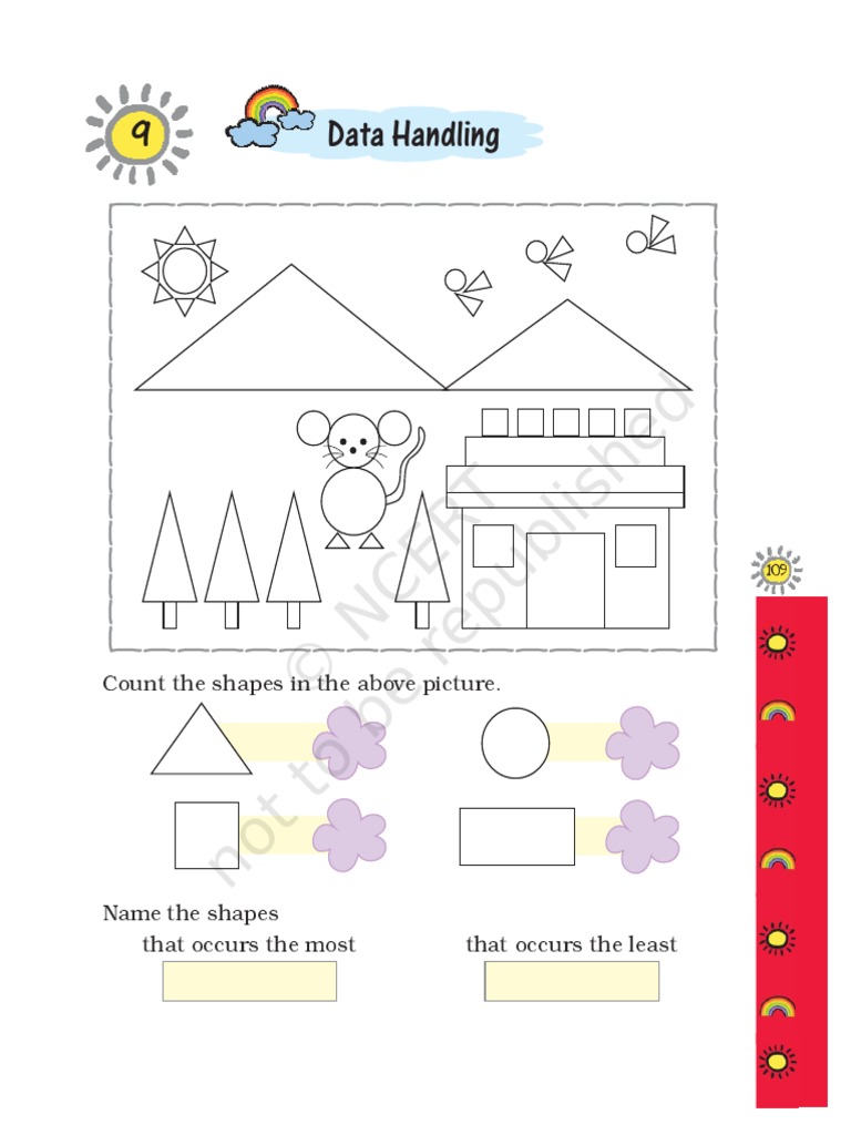 9 Data Handling: Count The Shapes in The Above Picture | PDF