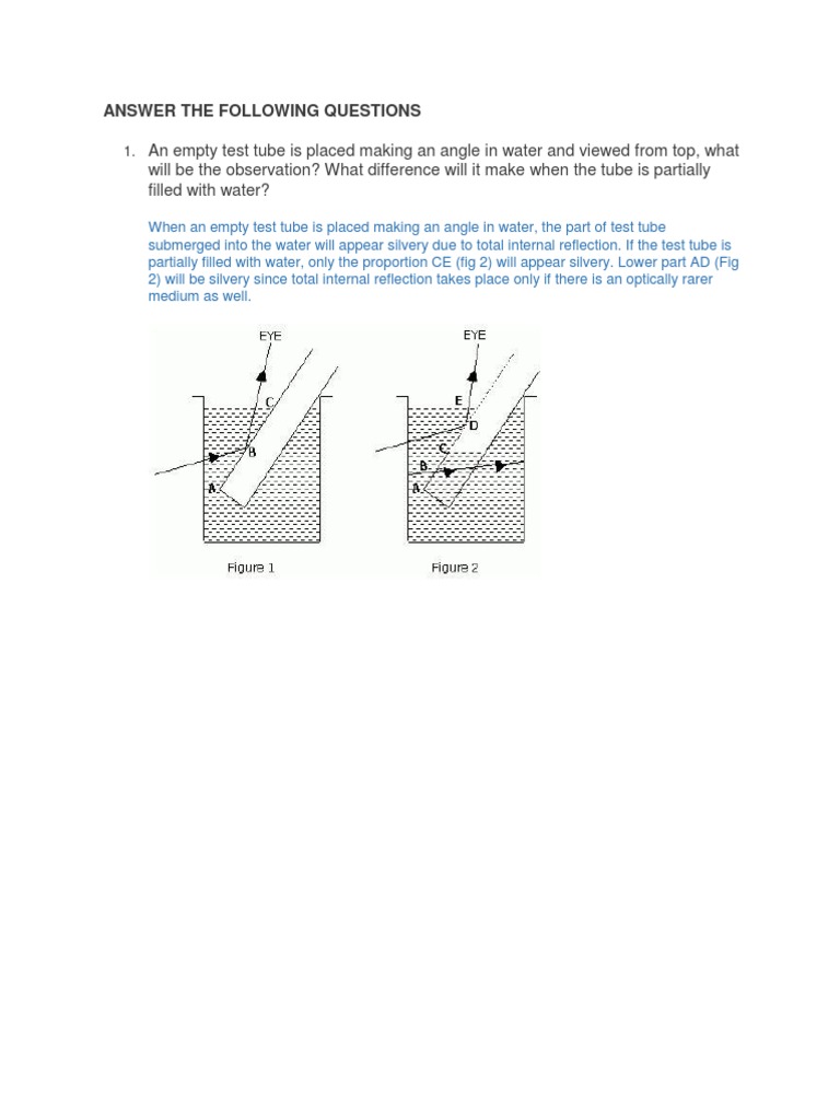 Physics Assignment Pdf Lens Optics Series And Parallel Circuits