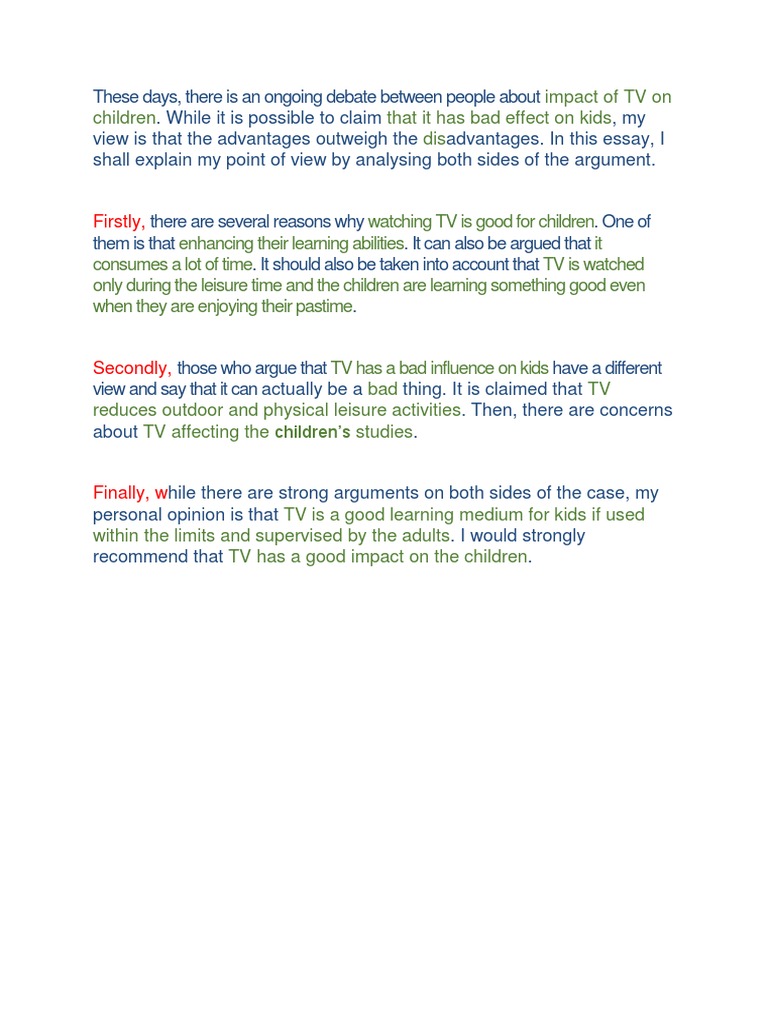 Essay Template For PTE | PDF