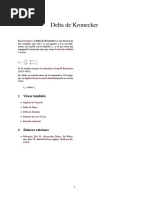 Deltas de Kronecker y de Dirac | PDF | Integral | Vector Euclidiano