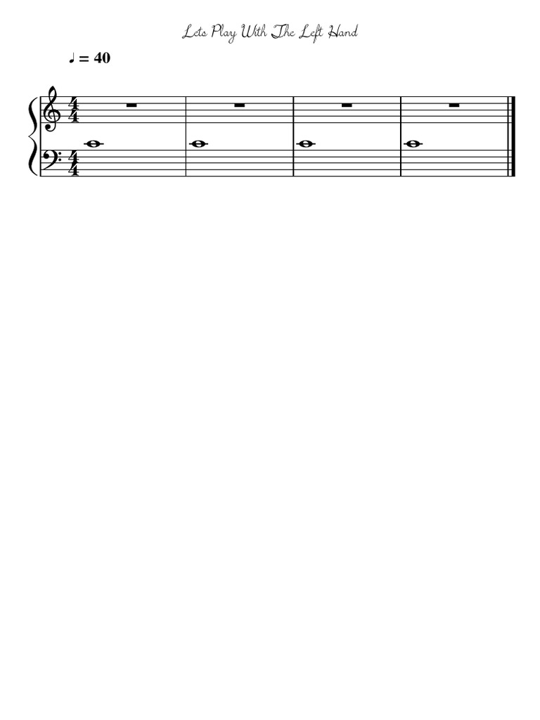Lets Play With The Left Hand PDF | PDF