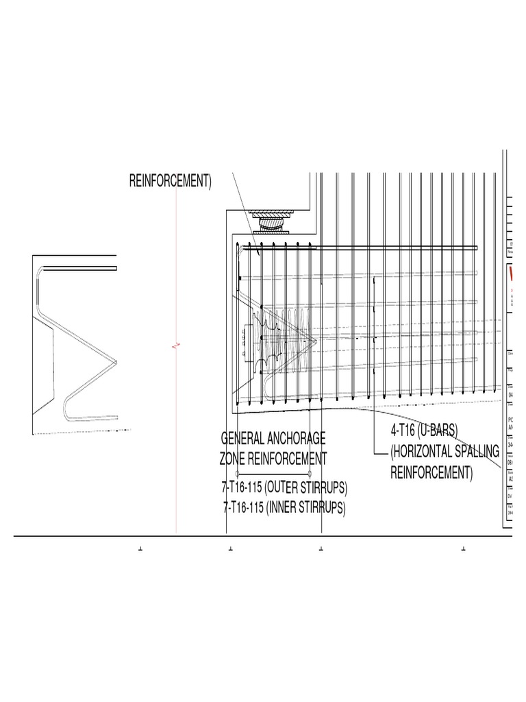 Post-Tensioned Concrete Reinforcement Zone | PDF