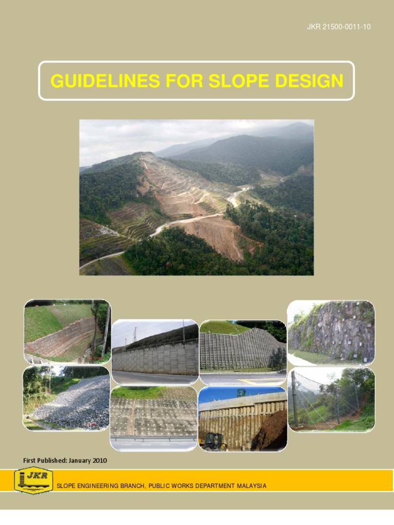 JKR Slope Design Guidelines | PDF | Deep Foundation | Geotechnical ...
