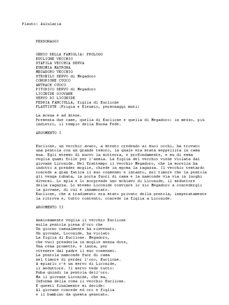Aulularia | PDF