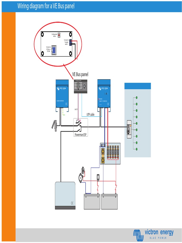 WD - Wiring Diagram For A VE Bus Panel | PDF | Electrical Equipment ...