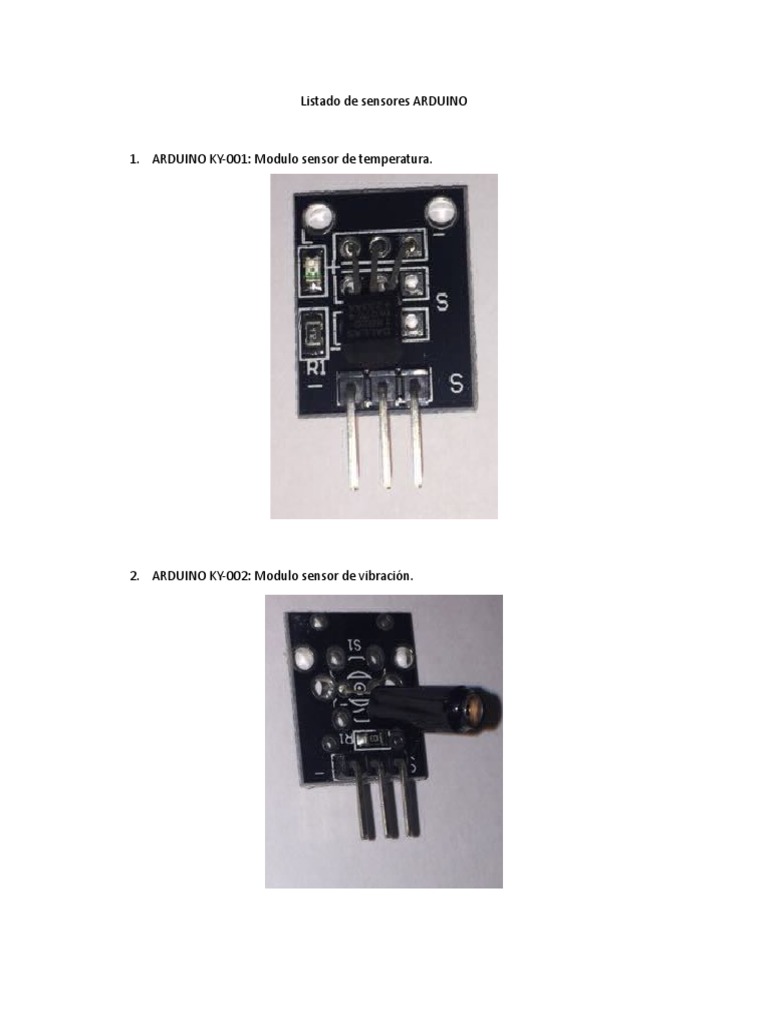 ARDUINO Sensores | PDF