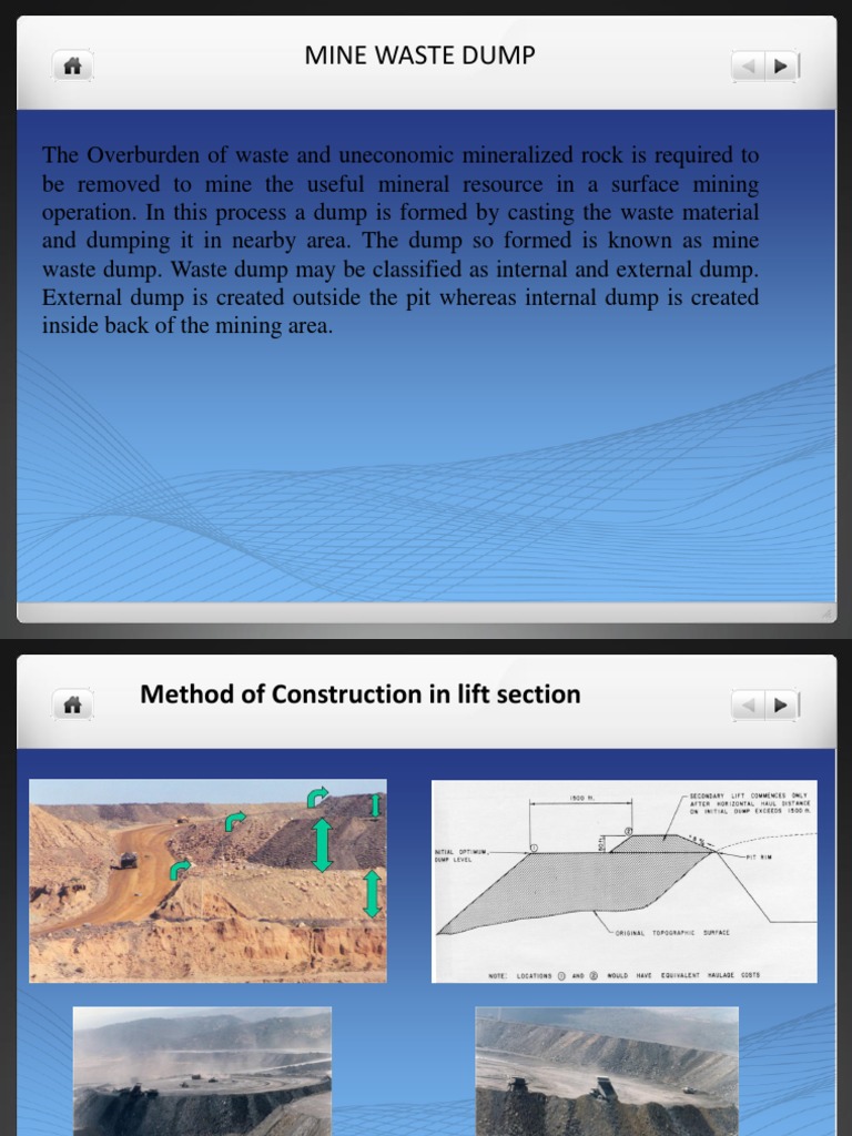 Understanding Mine Waste Dumps | PDF | Dam | Landfill