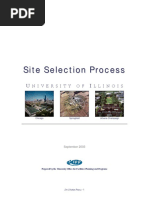 Site Selection Process Overview | PDF | Evaluation | Feasibility Study