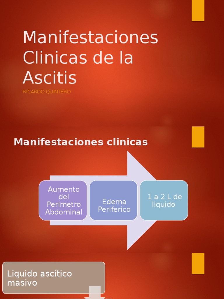 Manifestaciones Clinicas de La Ascitis | PDF | Antibióticos | Medicina ...