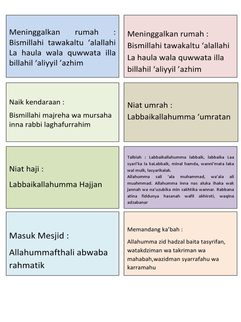 Doa Umrah | PDF | Pilgrimage | Semitic Words And Phrases