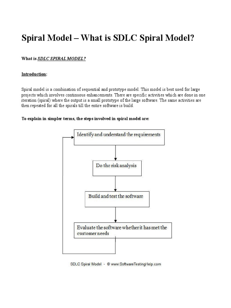 SDLC Spiral Model | PDF | Product Development | Project Management