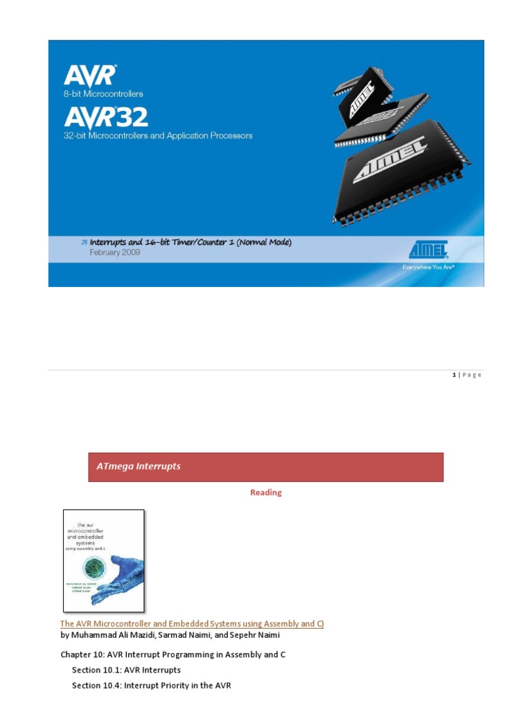 10 ATmega328P Interrupts | PDF | Microcontroller | Computer Programming