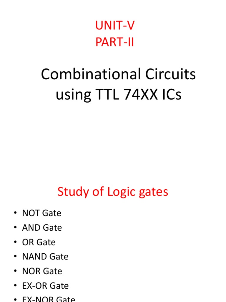 Study of Logic Gates | PDF | Logic Gate | Logic