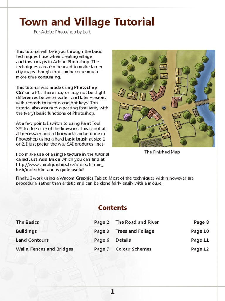 Town and Village Tutorial: CS3 On A PC. There May or May Not Be Slight ...