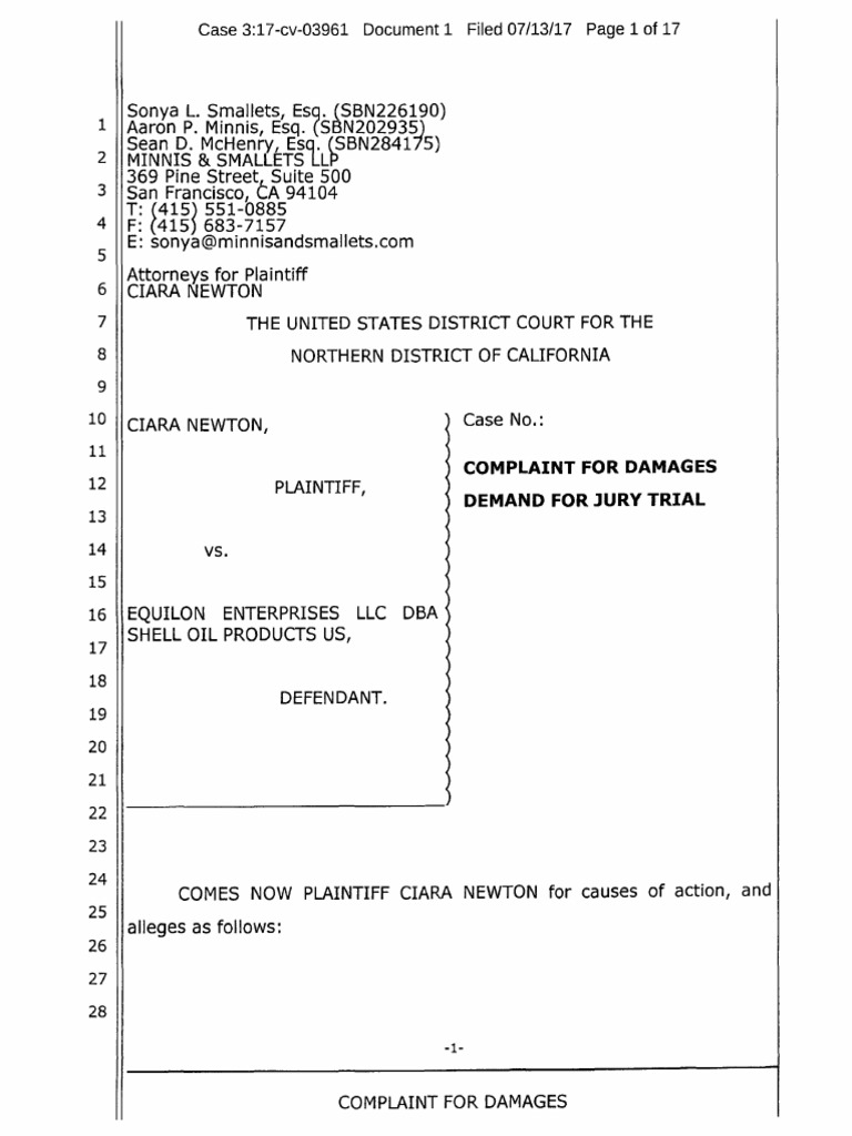 Newton v. Equilon Enterprises LLC (DBA Shell Oil Products) | PDF ...