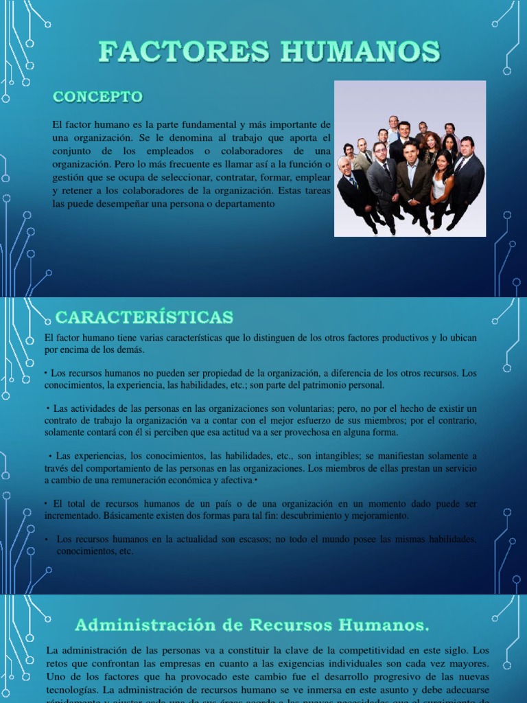 Factor Humano | PDF | Gestión de recursos humanos | Business