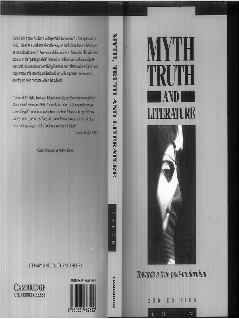Falck, Colin - Myth, Truth, and Literature - Towards A True Post ...