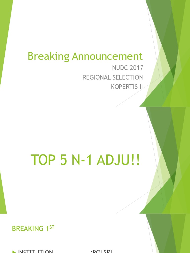 Breaking Announcement Kopertis II 2017 | PDF | Sports & Recreation