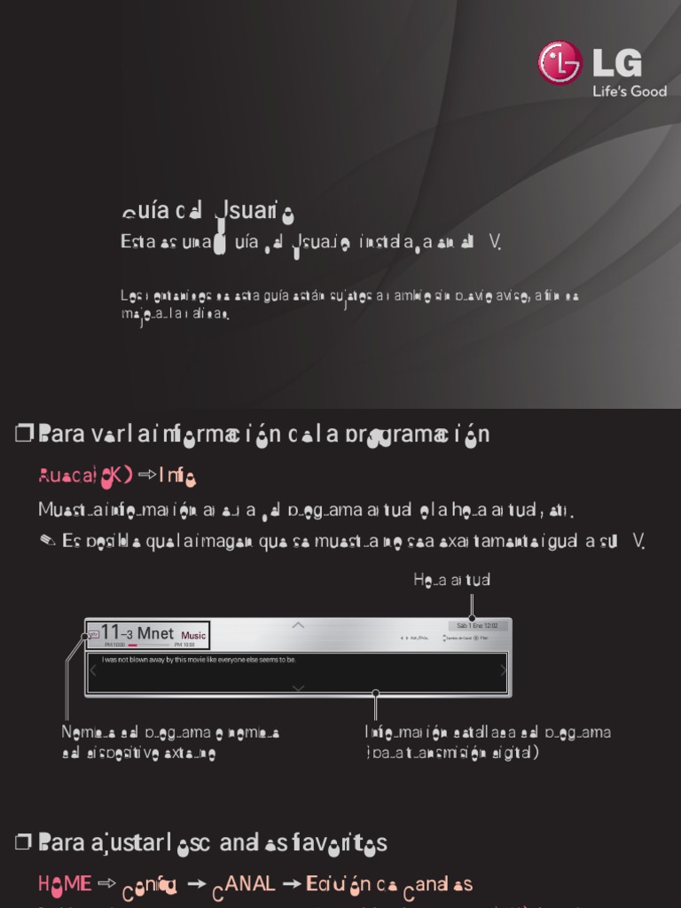 LG 42lm6200-Oe | PDF | Color | Control remoto