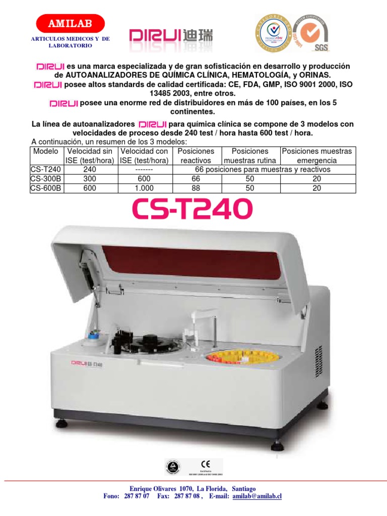 Dirui Cs t240 | Sistema operativo | Laboratorios | Prueba gratuita de ...