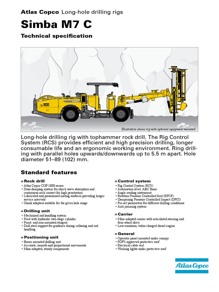 SIMBA ATLAS COPCO.pdf | Drilling Rig | Drilling