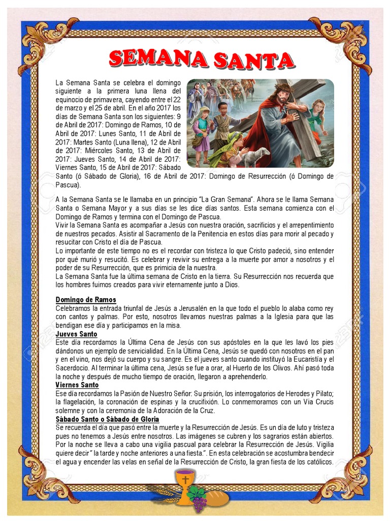 Periodico Mural Semana Santa | PDF | Pascua de Resurrección | Adoración ...