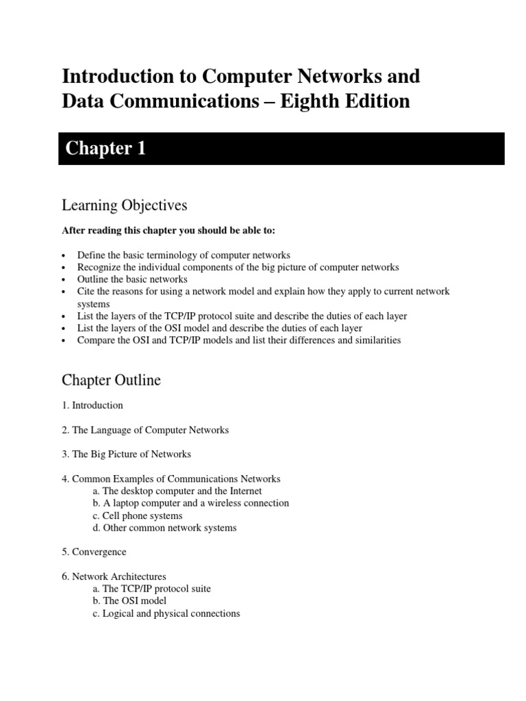 IM Chapter 1 | PDF | Computer Network | Internet Protocol Suite