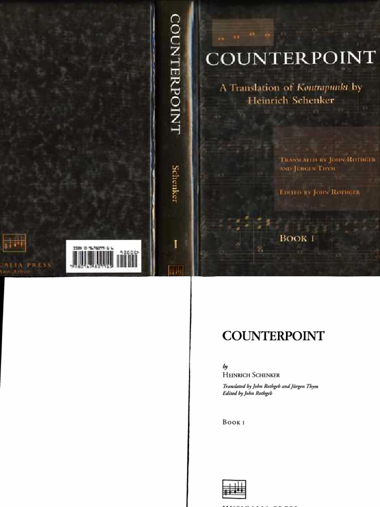 Schenker, Heinrich - Counterpoint - Book I PDF | PDF