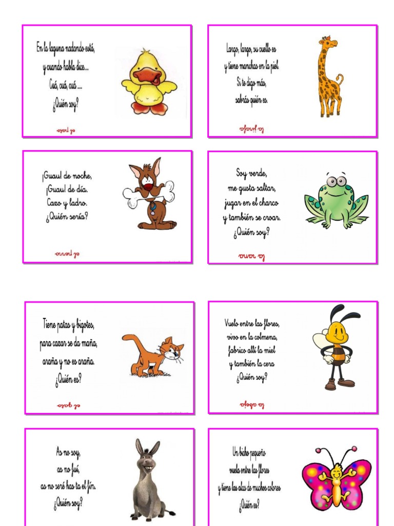 Adivinanzas Ilustrado | PDF