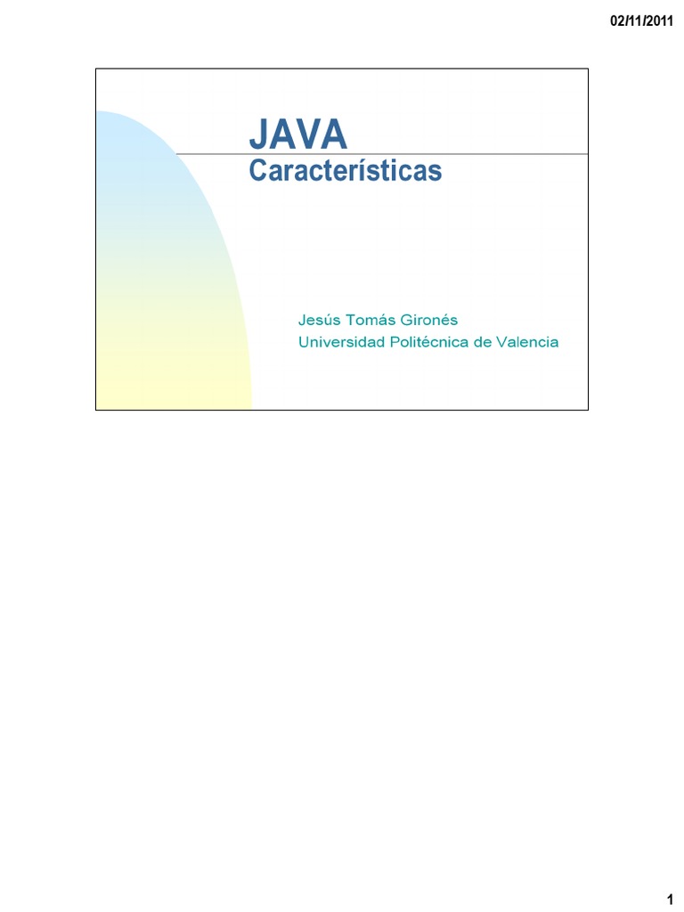 Características de Java PDF | PDF
