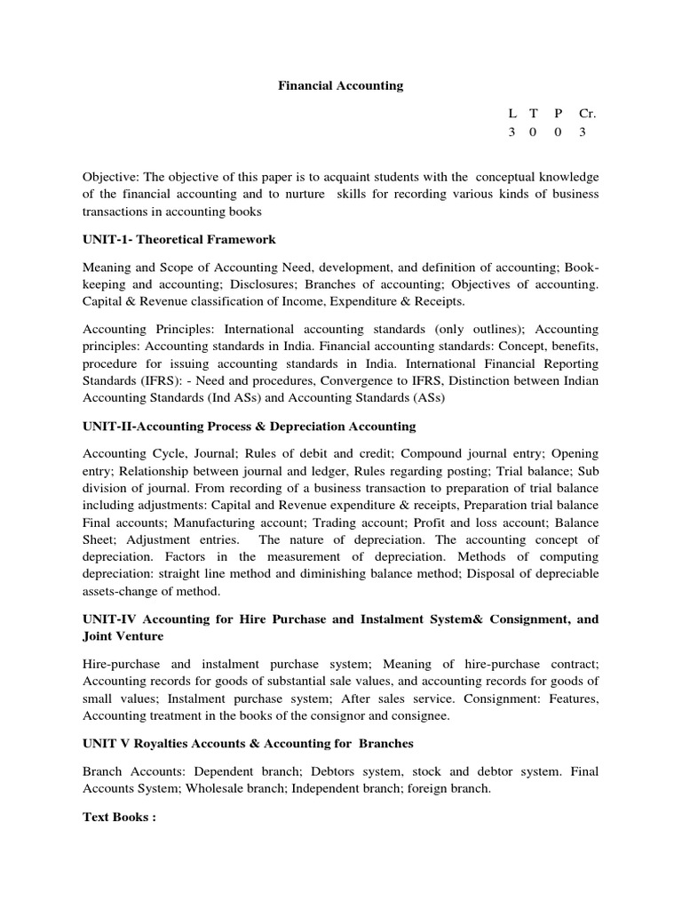 Financial Accounting | PDF | International Financial Reporting ...