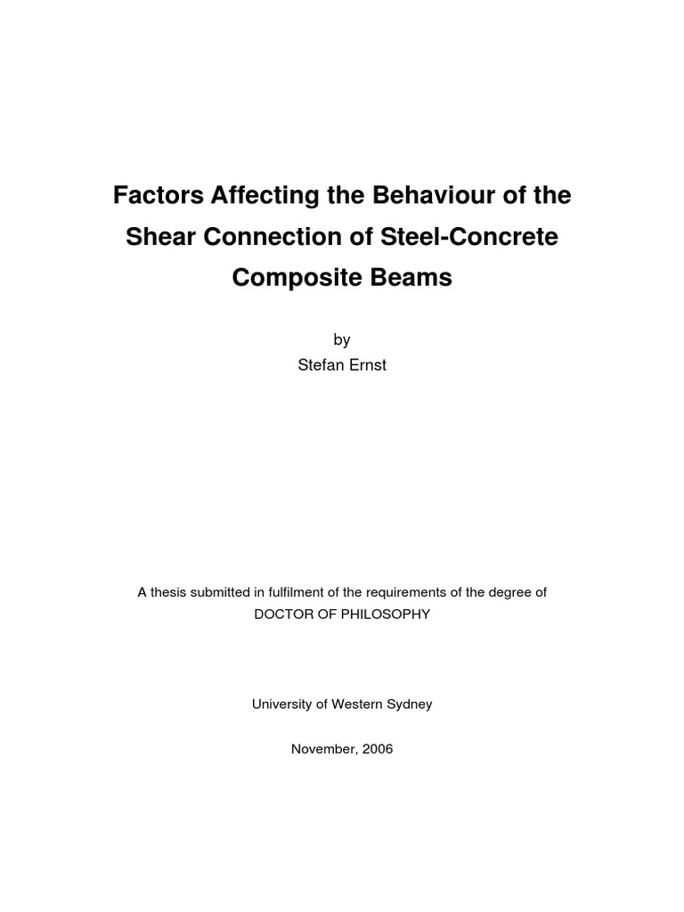 Shear Connection of Steel-Concrete | PDF | Strength Of Materials | Fracture