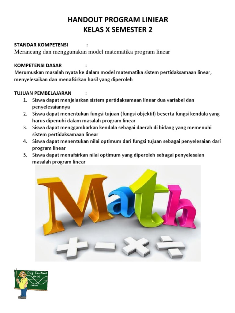 Handout Program Linear | PDF