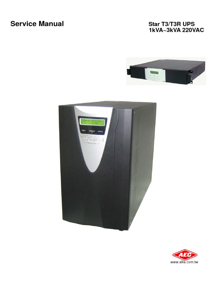 ST3-1kVA-3kVA-UPS-service-manual.pdf | Power Supply | Direct Current