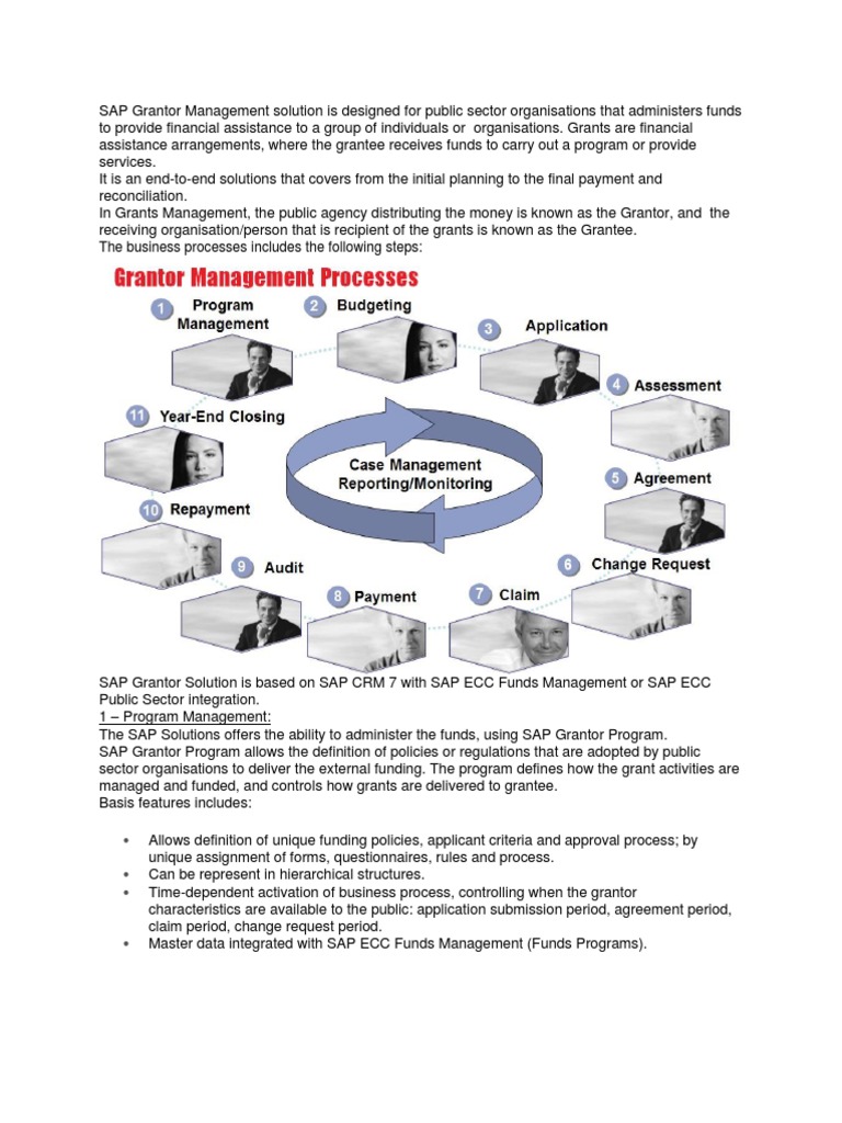 SAP Grantor Management Overview | PDF | Customer Relationship ...