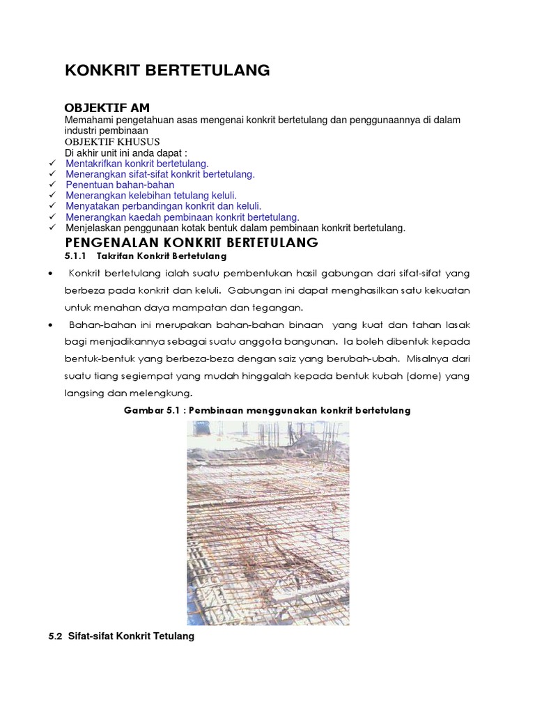 Konkrit Bertetulang | PDF