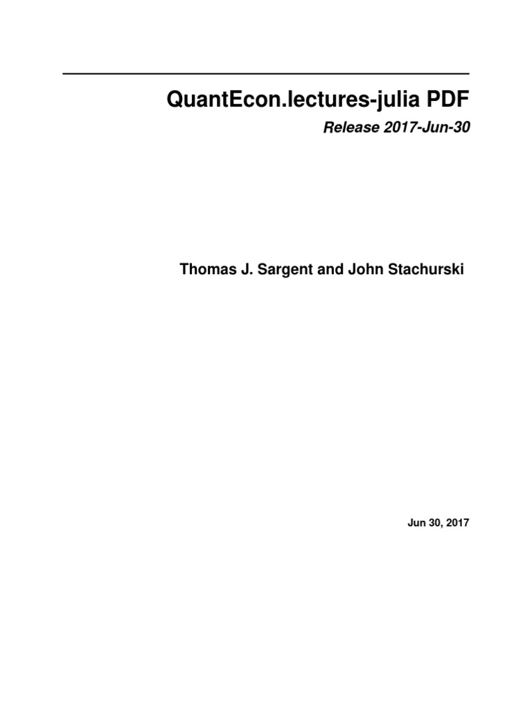 Quanteconlectures Julia Pdf Boolean Data Type Computer Programming 6043