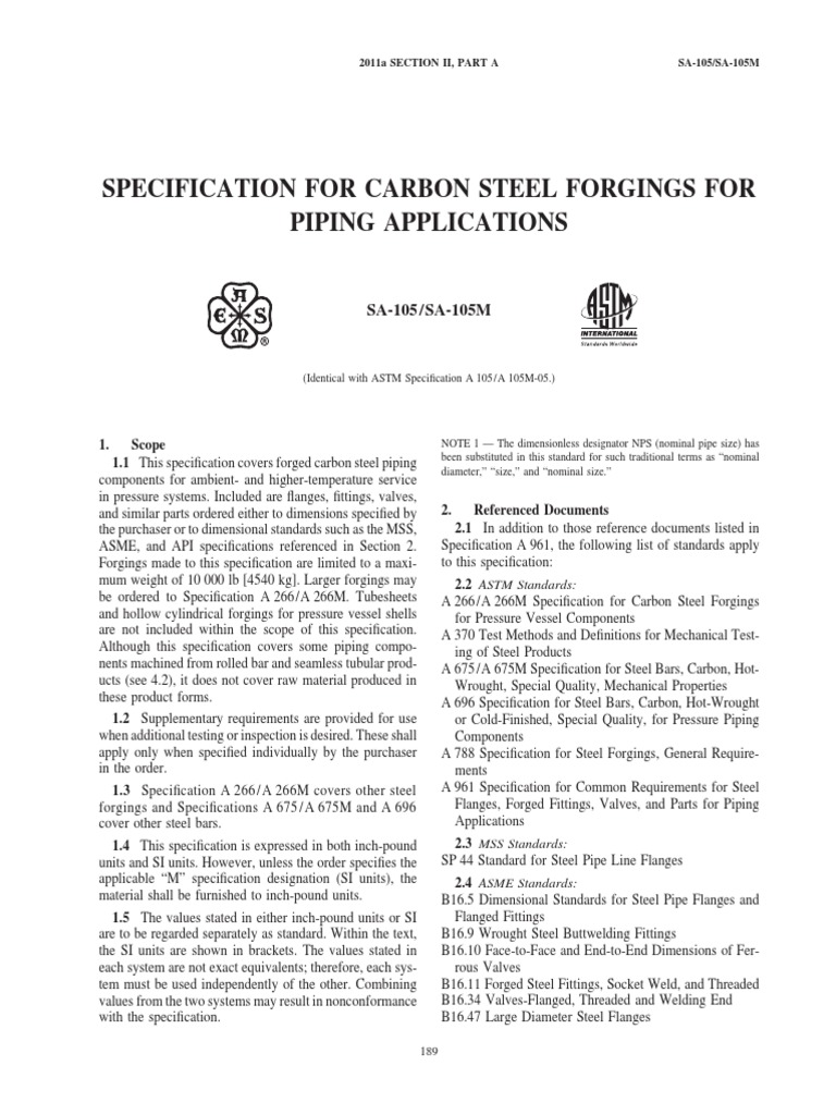 Pages From ASME IIA Begin To SA450 | PDF | Pipe (Fluid Conveyance ...