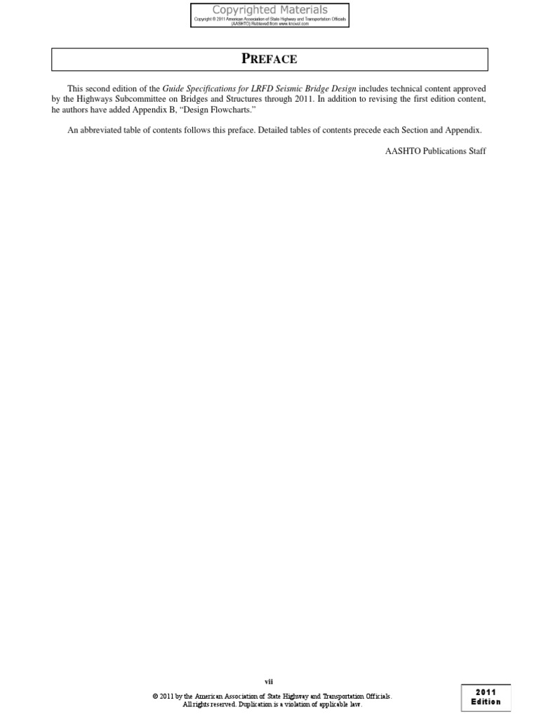 AASHTO LRFD Seismic Guide 15210 - Pref PDF | PDF